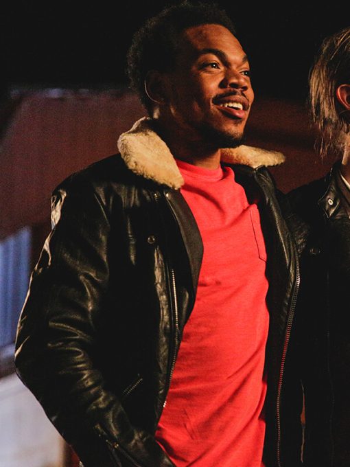 Chance The Rapper Black Leather Jacket