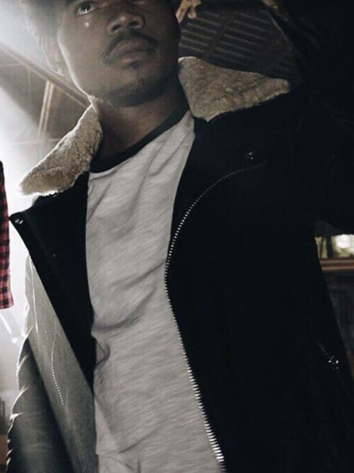 Chance The Rapper Black Leather Jacket
