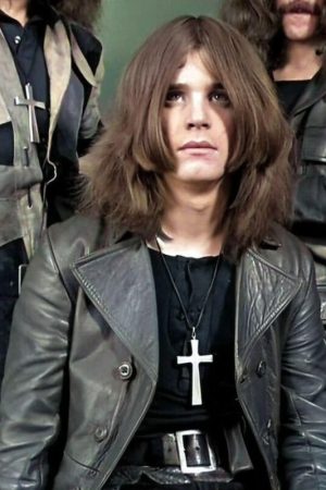 Ozzy Osbourne Black Double Breasted Leather Jacket