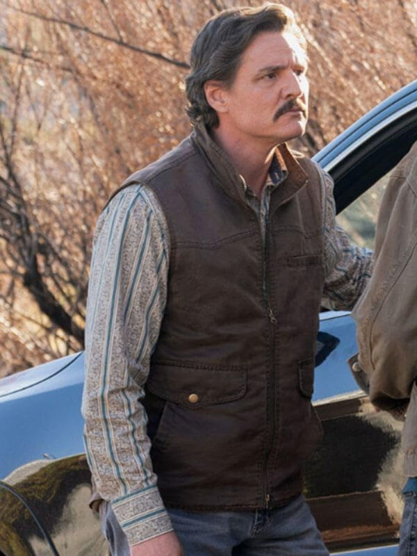 Pedro Pascal Eddington Ted Garcia Brown Cotton Vest