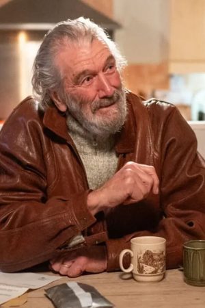 Pushers 2025 Clive Russell Brown Leather Jacket