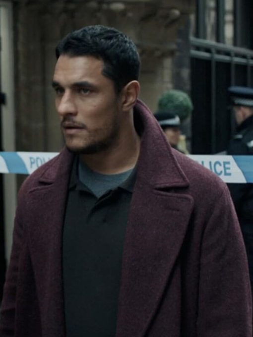 Staz Nair Virdee 2025 Harry Virdee Purple Wool Coat