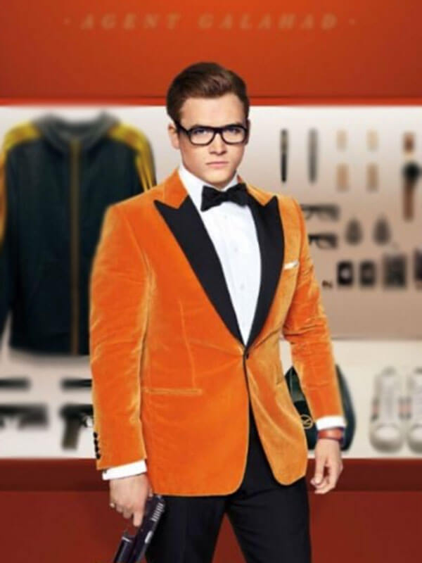 Taron Egerton Kingsman The Golden Circle Velvet Coat