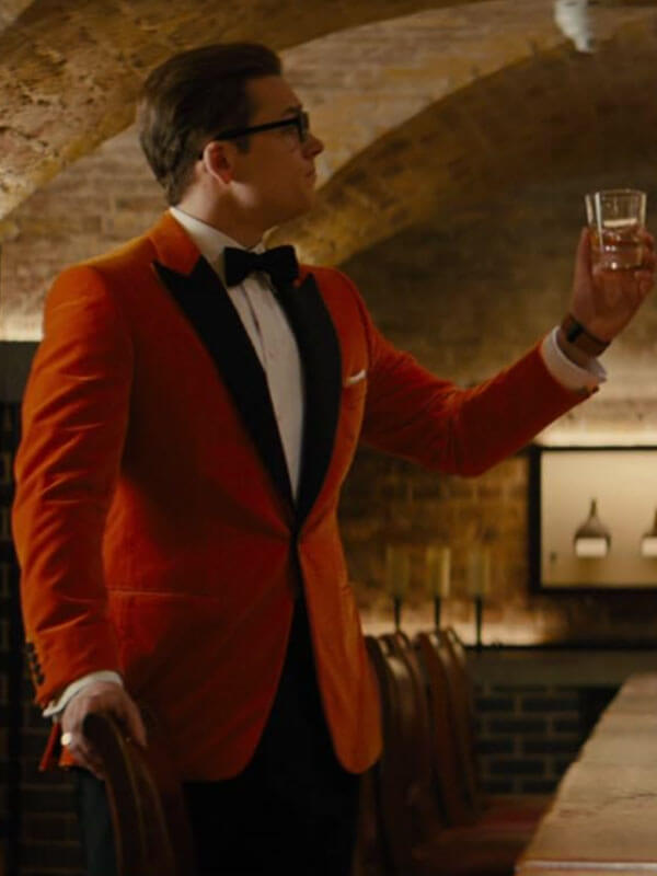 Taron Egerton Kingsman The Golden Circle Velvet Coat