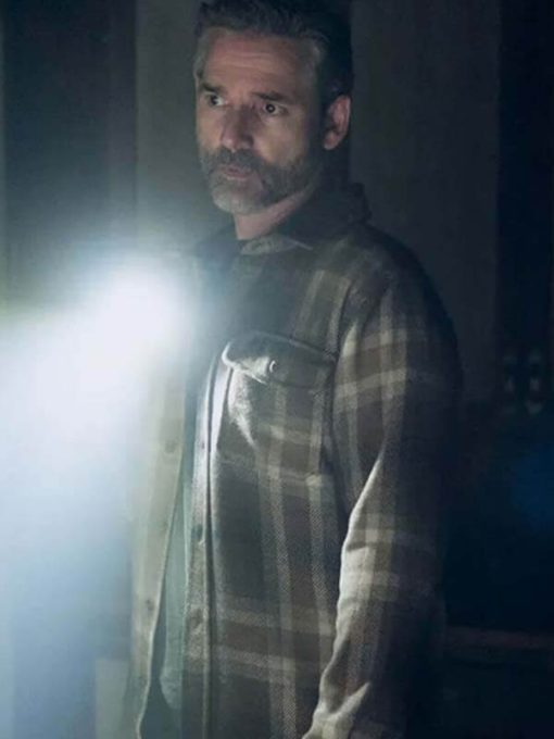 Eric Bana Untamed 2025 Kyle Turner Multi Wool Jacket