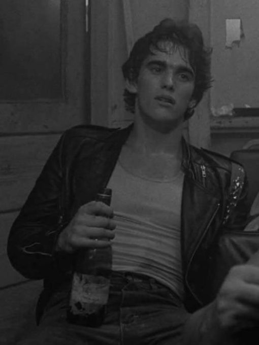 Matt Dillon Rumble Fish 1983 Black Leather Jacket
