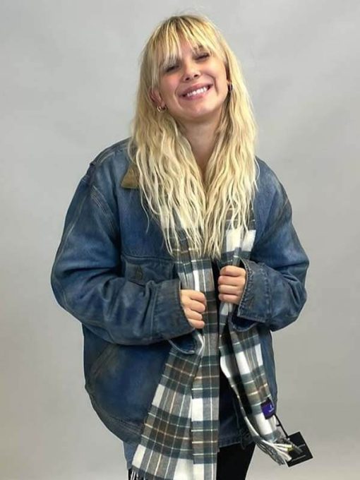 Millie Bobby Brown The Electric State 2025 Michelle Denim Jacket