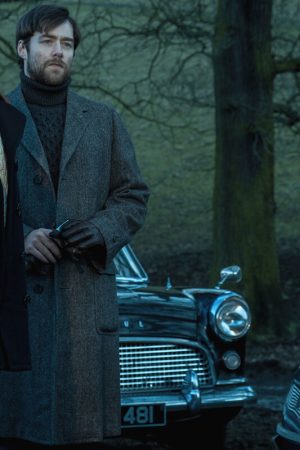 Roger Wakefield Outlander Richard Rankin Grey Long Coat