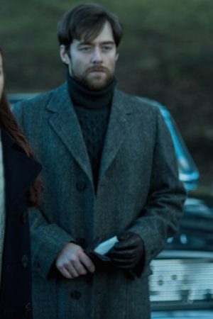 Roger Wakefield Outlander Richard Rankin Grey Long Coat