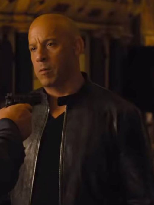 Vin Diesel Fast and Furious 9 Black Leather Jacket