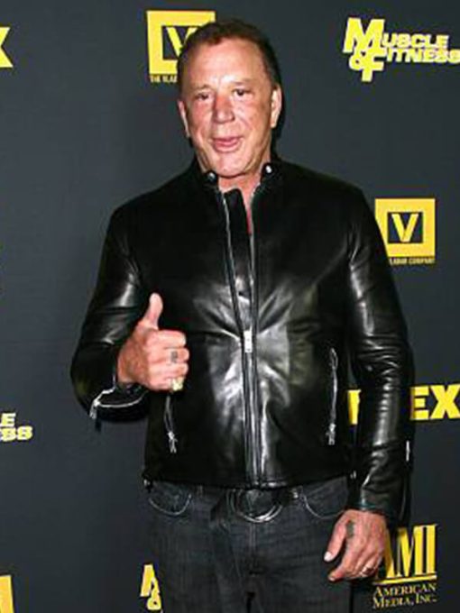 Mickey Rourke The Commando 2022 Black Jacket