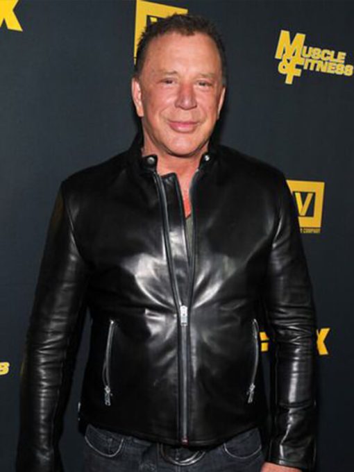 Mickey Rourke The Commando 2022 Black Jacket