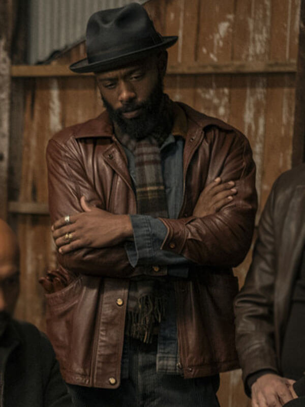 Play Dirty 2025 LaKeith Stanfield Brown Leather Jacket
