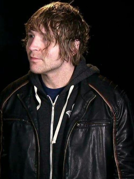 WWE Dean Ambrose Black Leather Jacket
