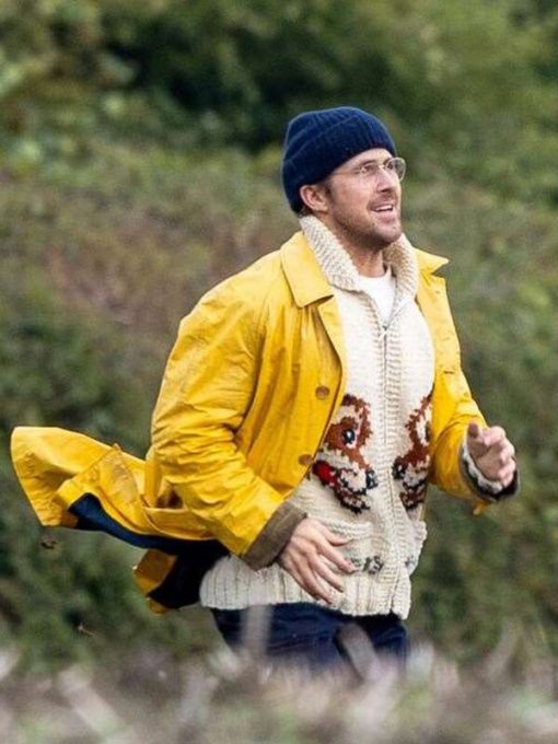 Ryan Gosling Project Hail Mary 2026 Yellow Leather Coat