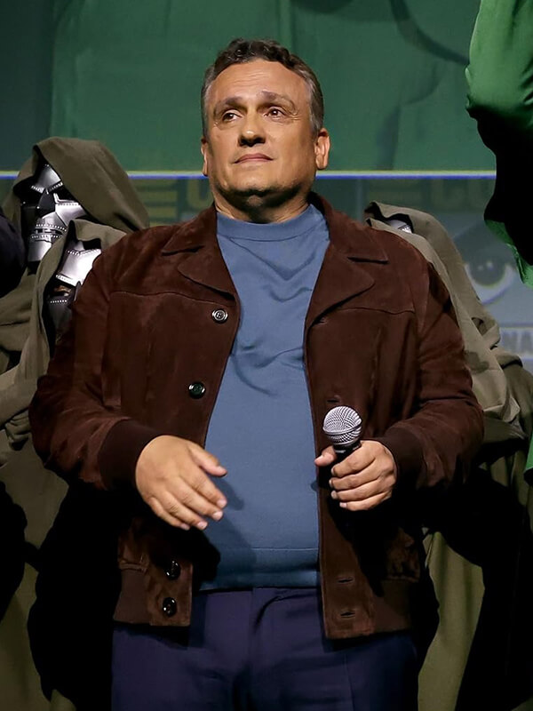 Avengers Doomsday Joe Russo Brown Suede Jacket