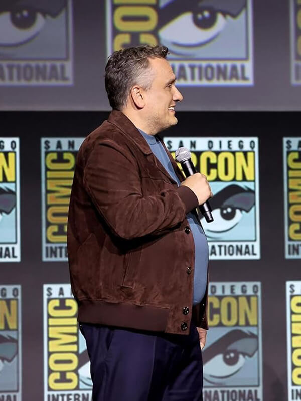 Avengers Doomsday Joe Russo Brown Suede Jacket
