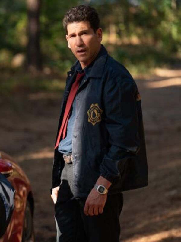 Jack Harper His & Hers 2026 Jon Bernthal Blue Jacket