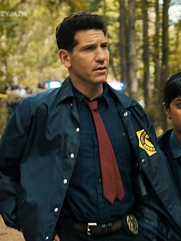 Jack Harper His & Hers 2026 Jon Bernthal Blue Jacket