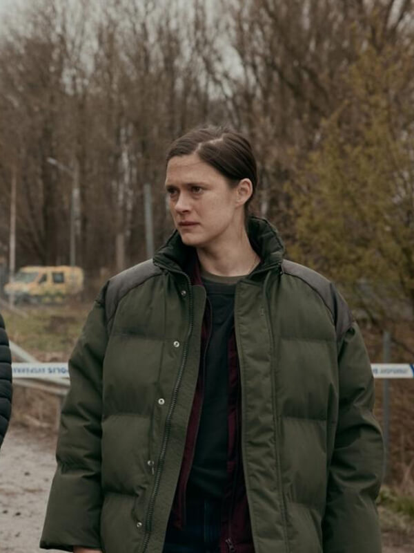 Krista Kosonen Land of Sin 2026 Green Puffer Jacket