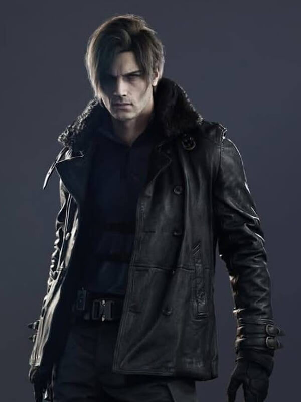 Leon Kennedy Resident Evil Requiem Black Leather Jacket