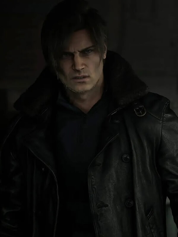 Leon Kennedy Resident Evil Requiem Black Leather Jacket