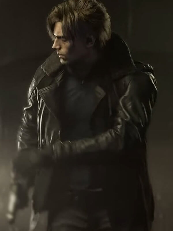 Leon Kennedy Resident Evil Requiem Black Leather Jacket