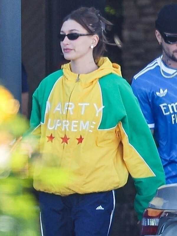 Marty Supreme 2025 Hailey Bieber Hooded Jacket