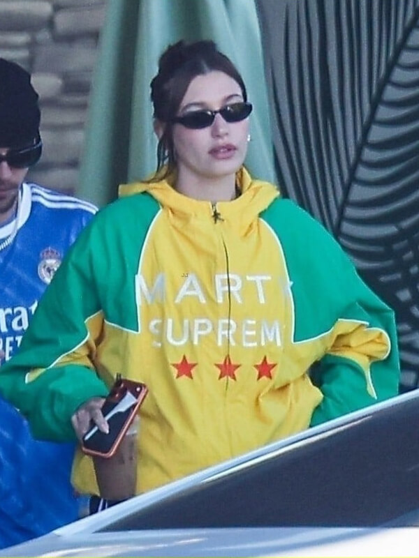 Marty Supreme 2025 Hailey Bieber Hooded Jacket