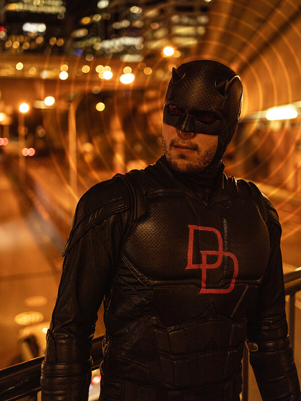 Matt Murdock Daredevil Born Again S02 Black Leather Jacket