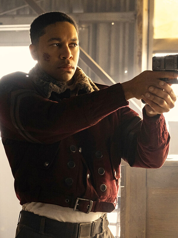 Maximus Fallout S02 Aaron Moten Red Cotton Jacket