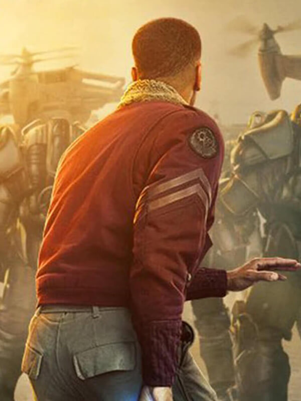 Maximus Fallout S02 Aaron Moten Red Cotton Jacket