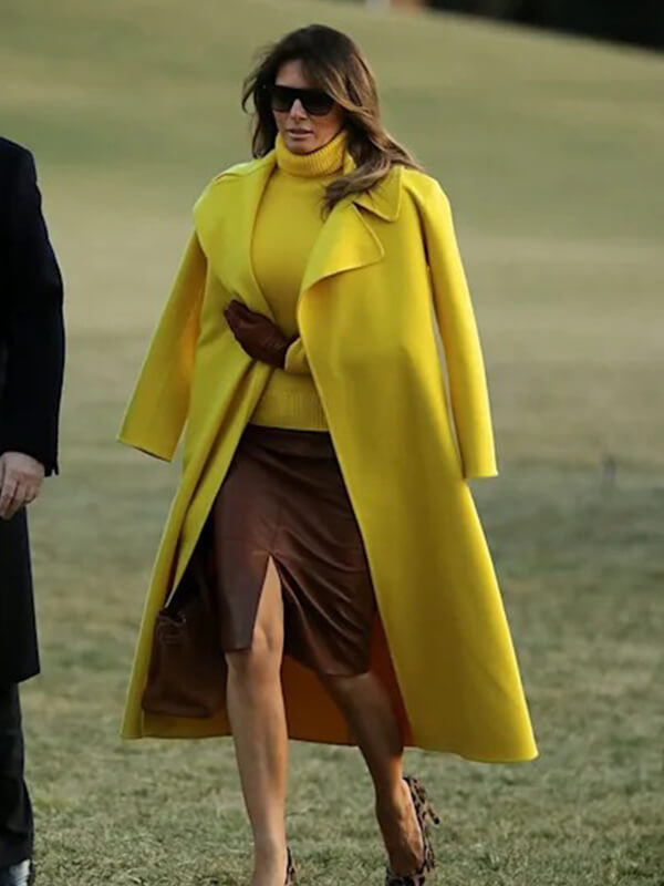 Melania Trump Yellow Wool Coat