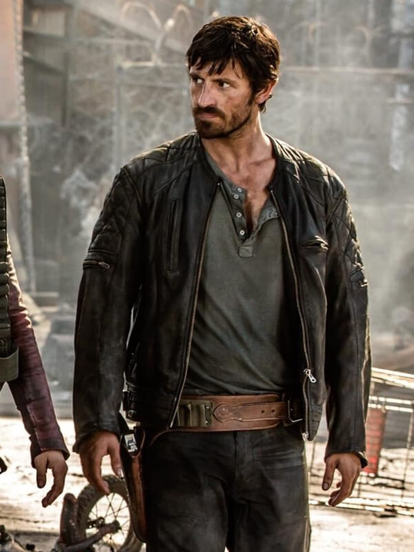 Resident Evil Eoin Macken Black Leather Jacket