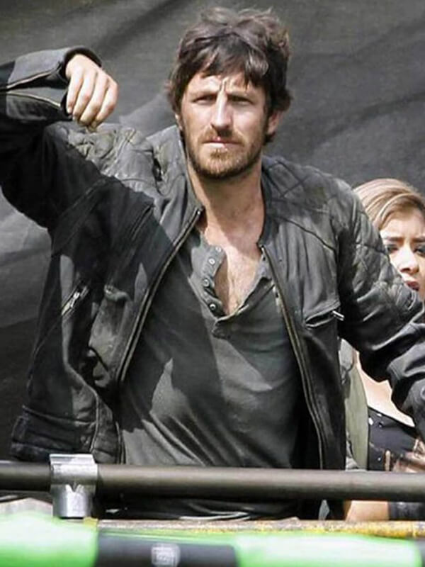 Resident Evil Eoin Macken Black Leather Jacket