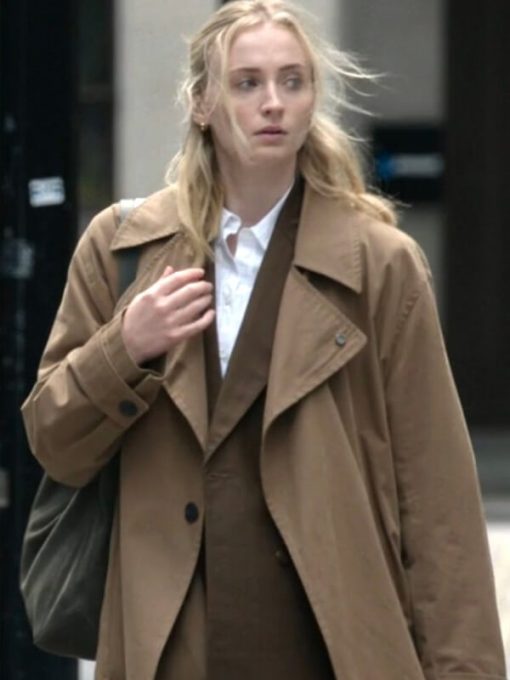 Sophie Turner Steal 2026 Zara Dunne Brown Coat