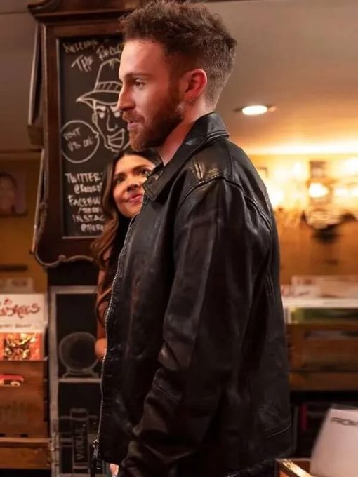 The Rookie S07 Zander Hawley Black Leather Jacket