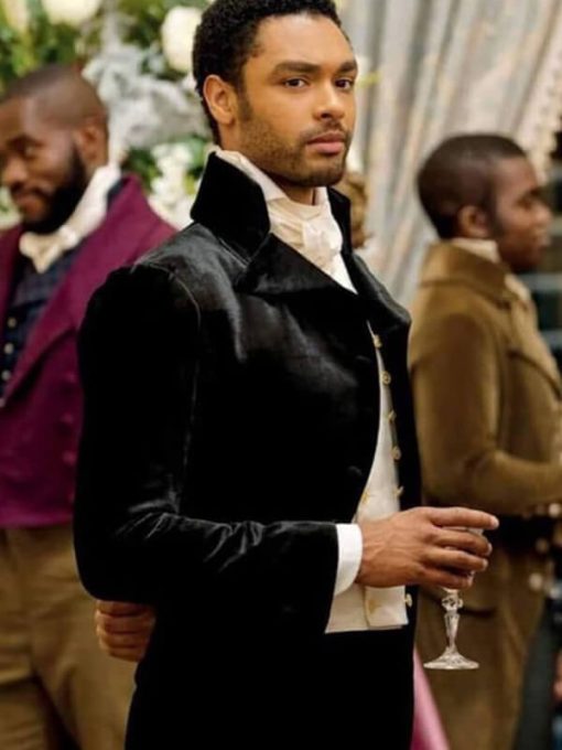 Simon Basset Bridgerton Black Velvet Tailcoat