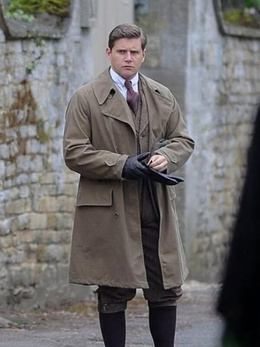 Tom Branson Downton Abbey Brown Cotton Coat